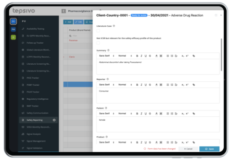 ICSR and SUSAR / SAE Management | Services by Tepsivo
